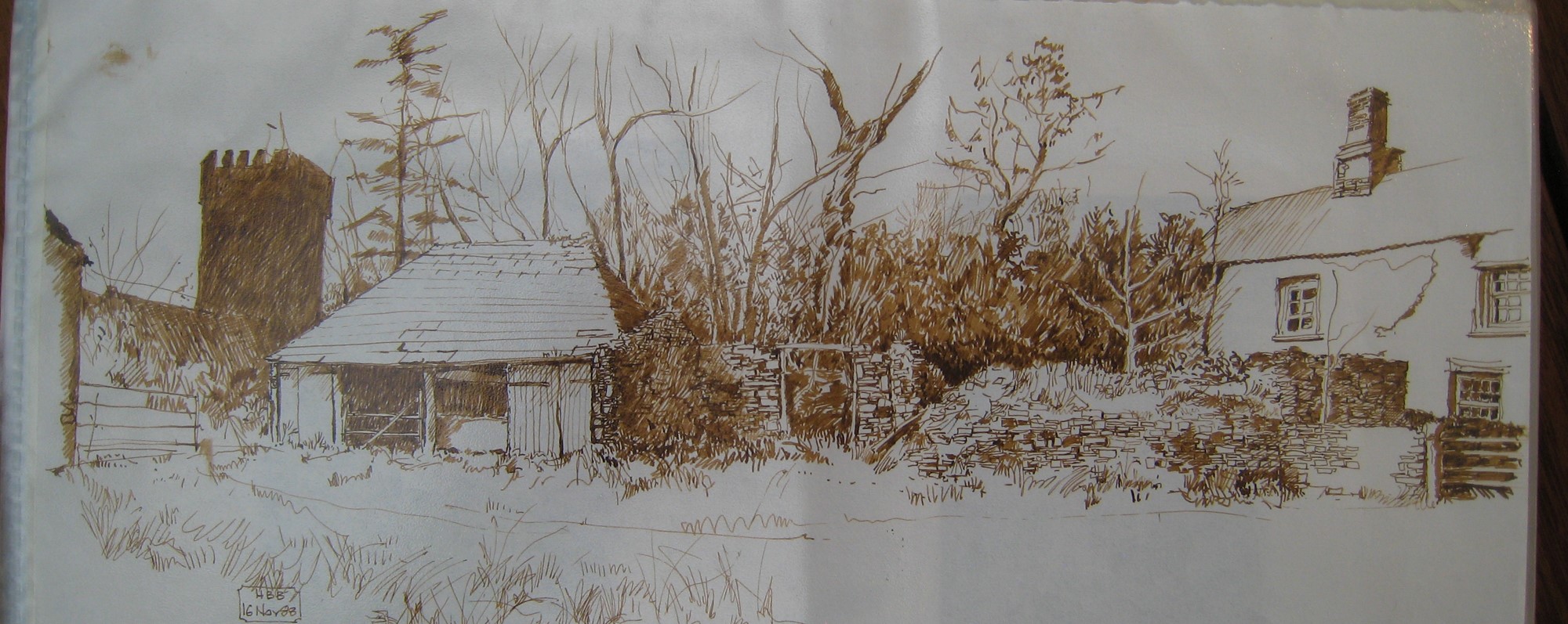 Germansweek village - Brian Blakeway (1920-2014)